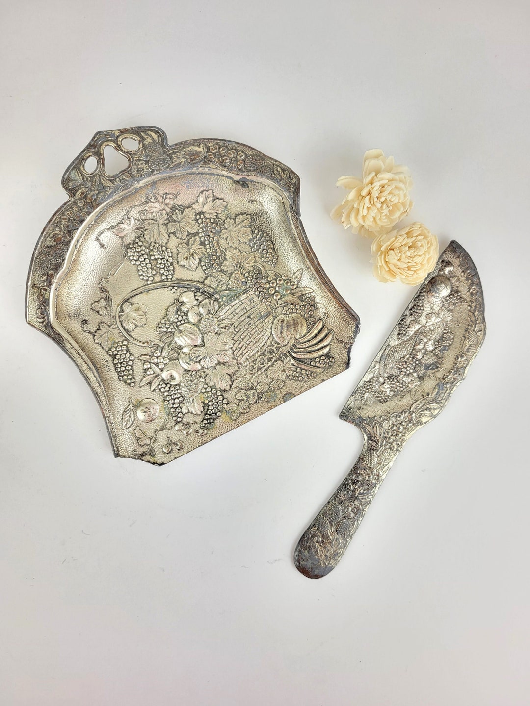 Silver Crumb Catcher Set, Vintage Crumb Sweeper Made in Japan - Etsy