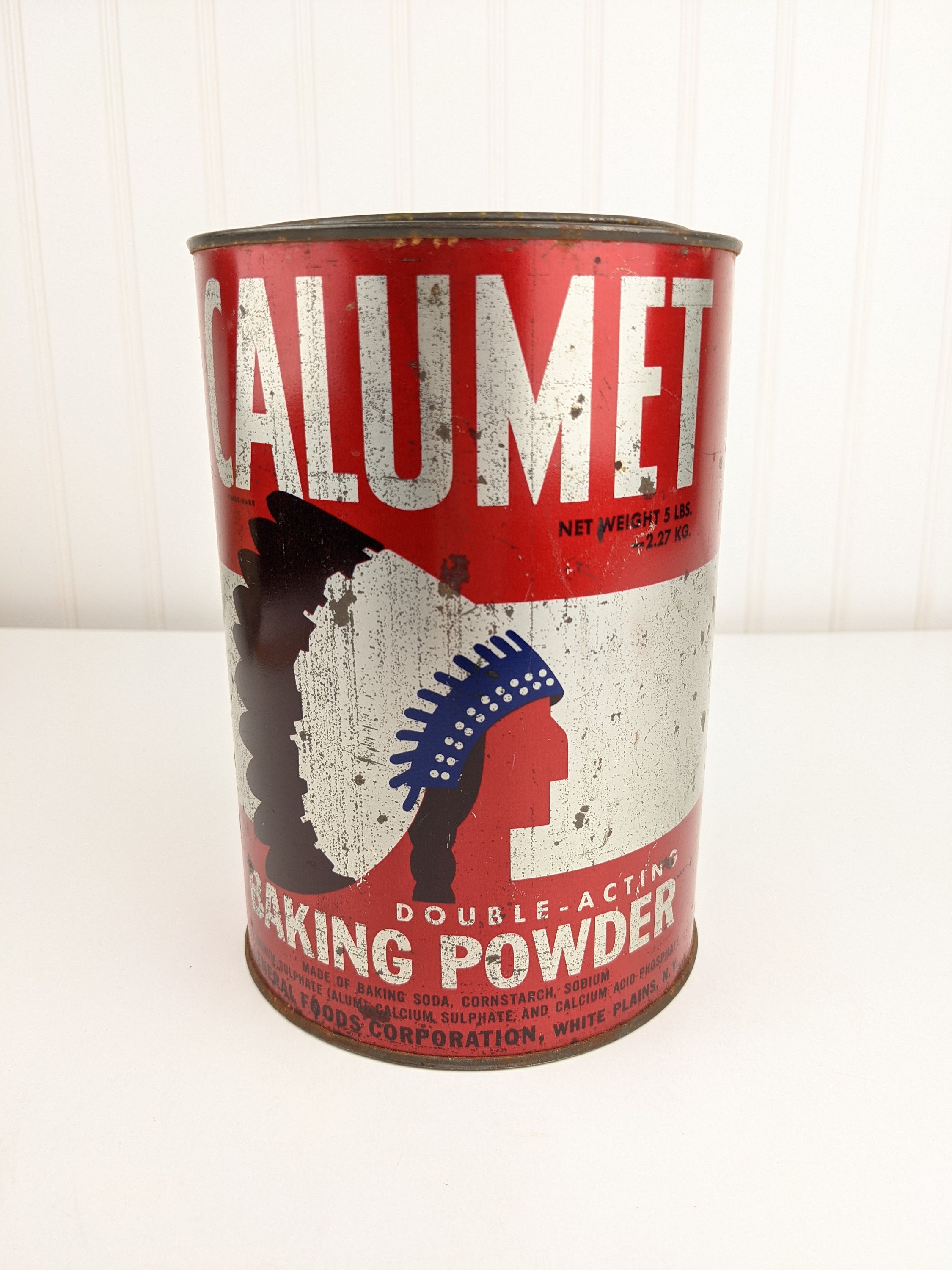 5lb Calumet Baking Powder Tin