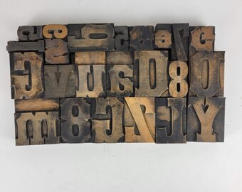 Letterpress Letters - Etsy