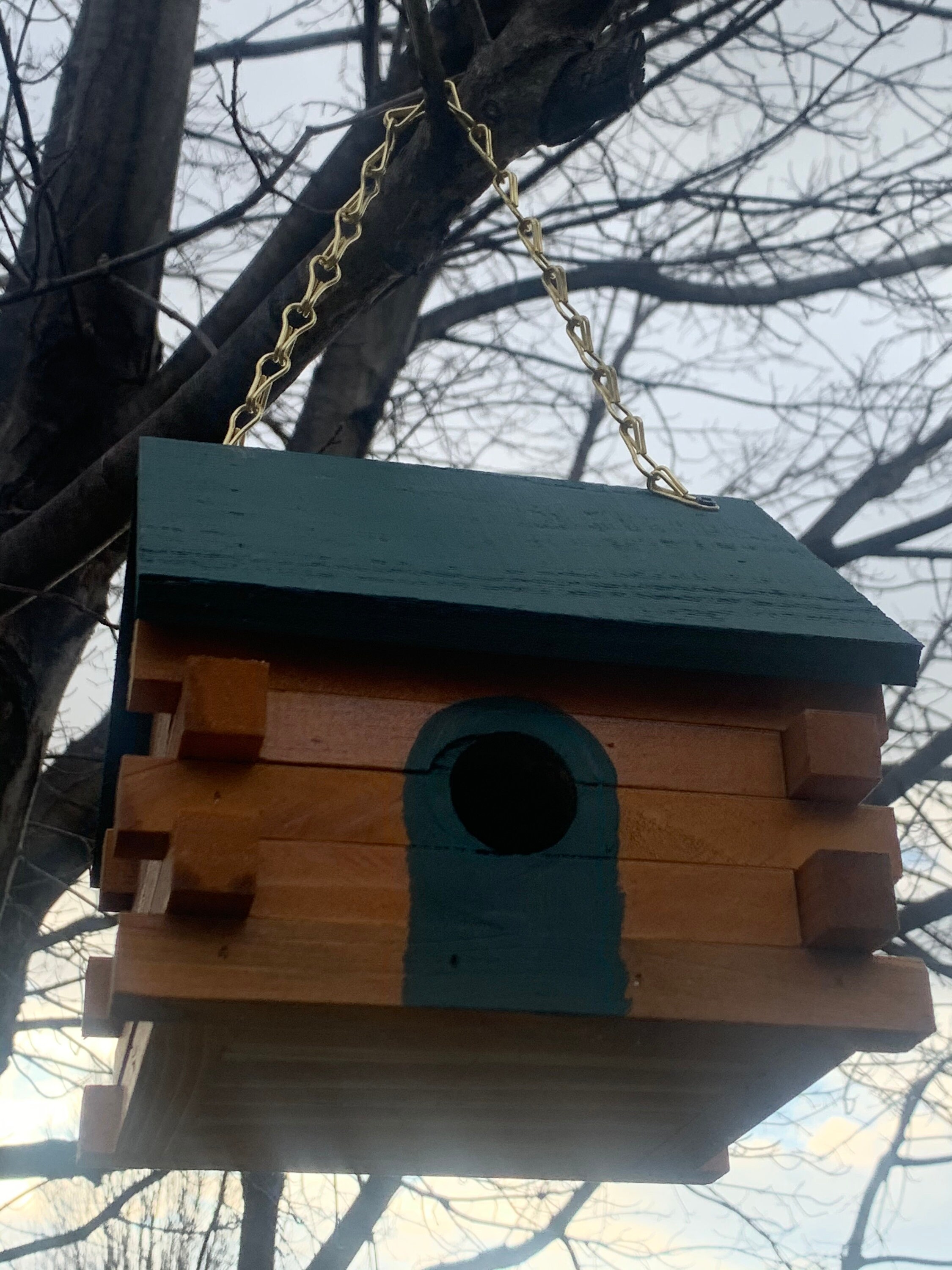 Handmade Log Cabin Birdhouse Amish Handmadehome Decor Yard - Etsy
