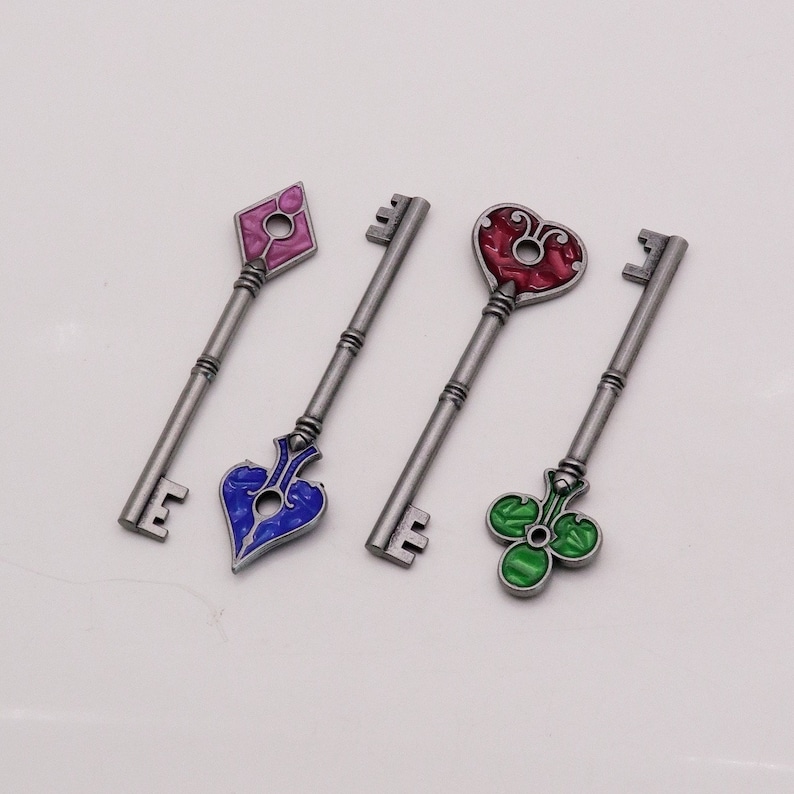 Resident Evil Keys Set of 4 Real Metal - Etsy