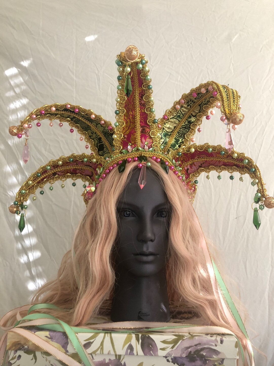 Jester Circus Headdress Masquerade Vampire Fairy Fantasy Maternity ...
