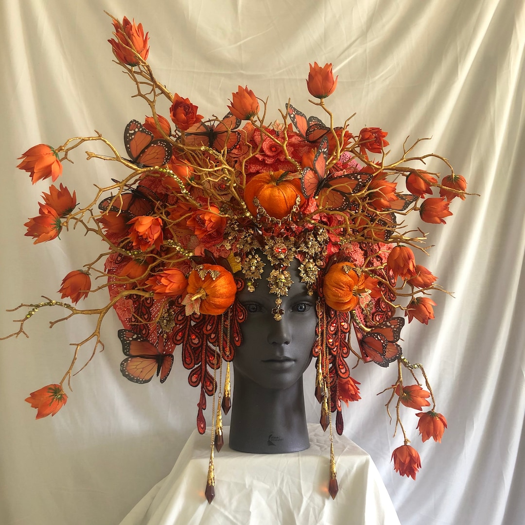 High Fae ACOTAR Autumn Court Headpiece Fairy Crown Headdress Goddess ...