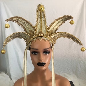 Jester Circus Headdress Masquerade, Fairy Fantasy Bridal Photoshoot ...