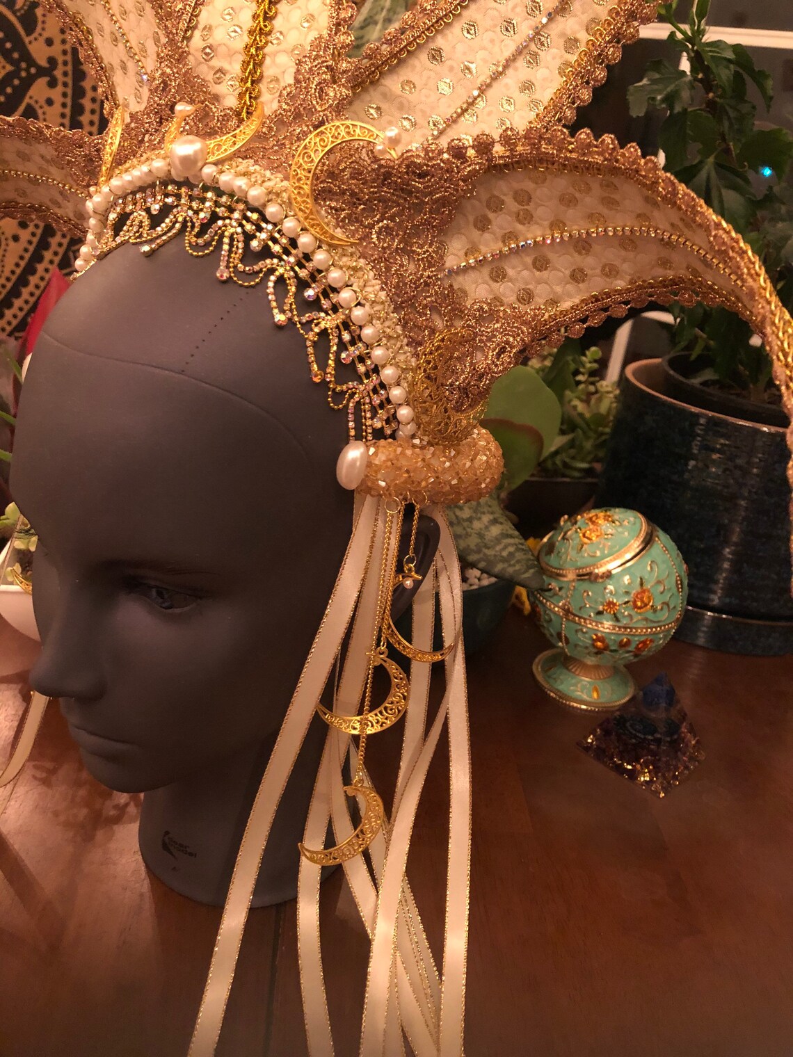 Jester Circus Headdress Masquerade Fairy Fantasy Bridal | Etsy