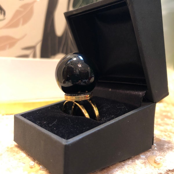 Crystal Ball Ring - Etsy