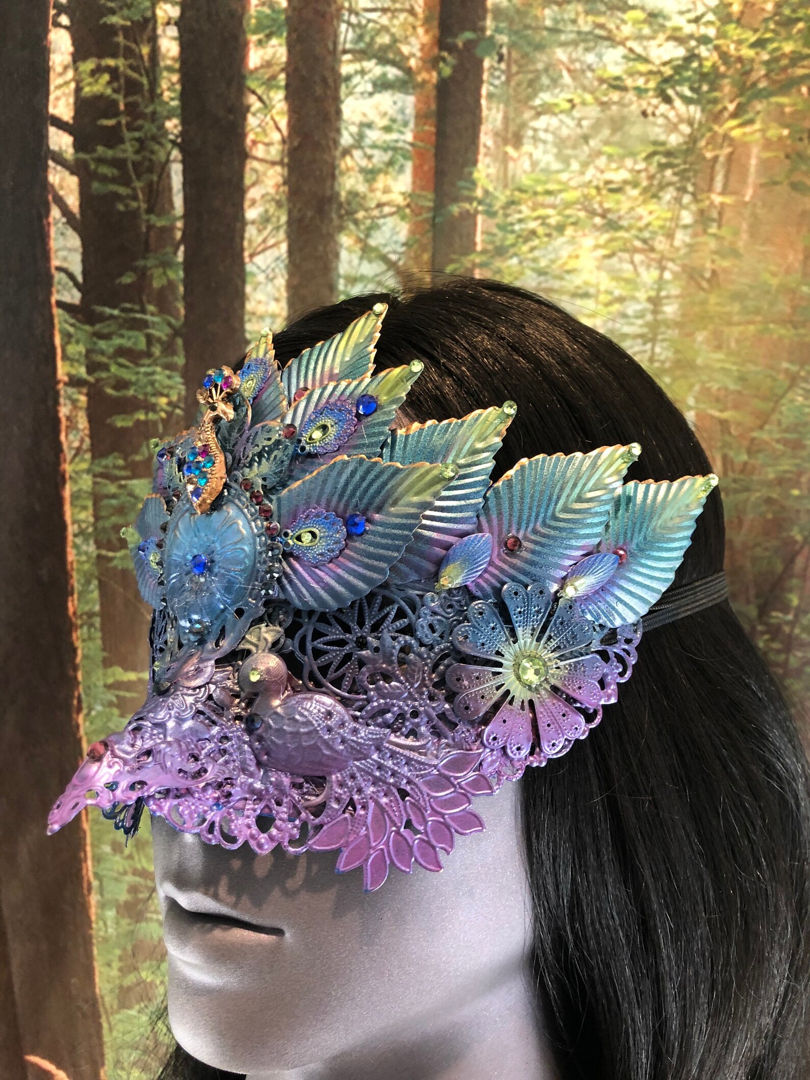 Illusion Blind Mask Masquerade Vampire Fairy Fantasy Belly Dancing Mask ...