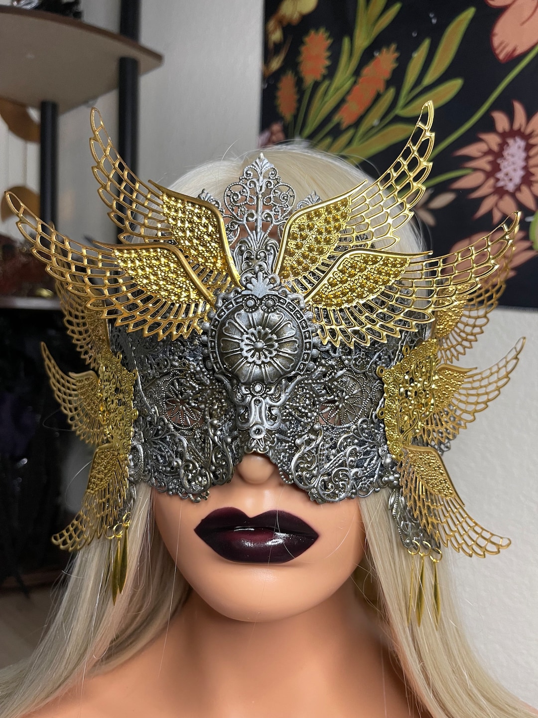 Valkyrie Blind Mask Illusion Masquerade Fantasy Photoshoot Renfaire ...