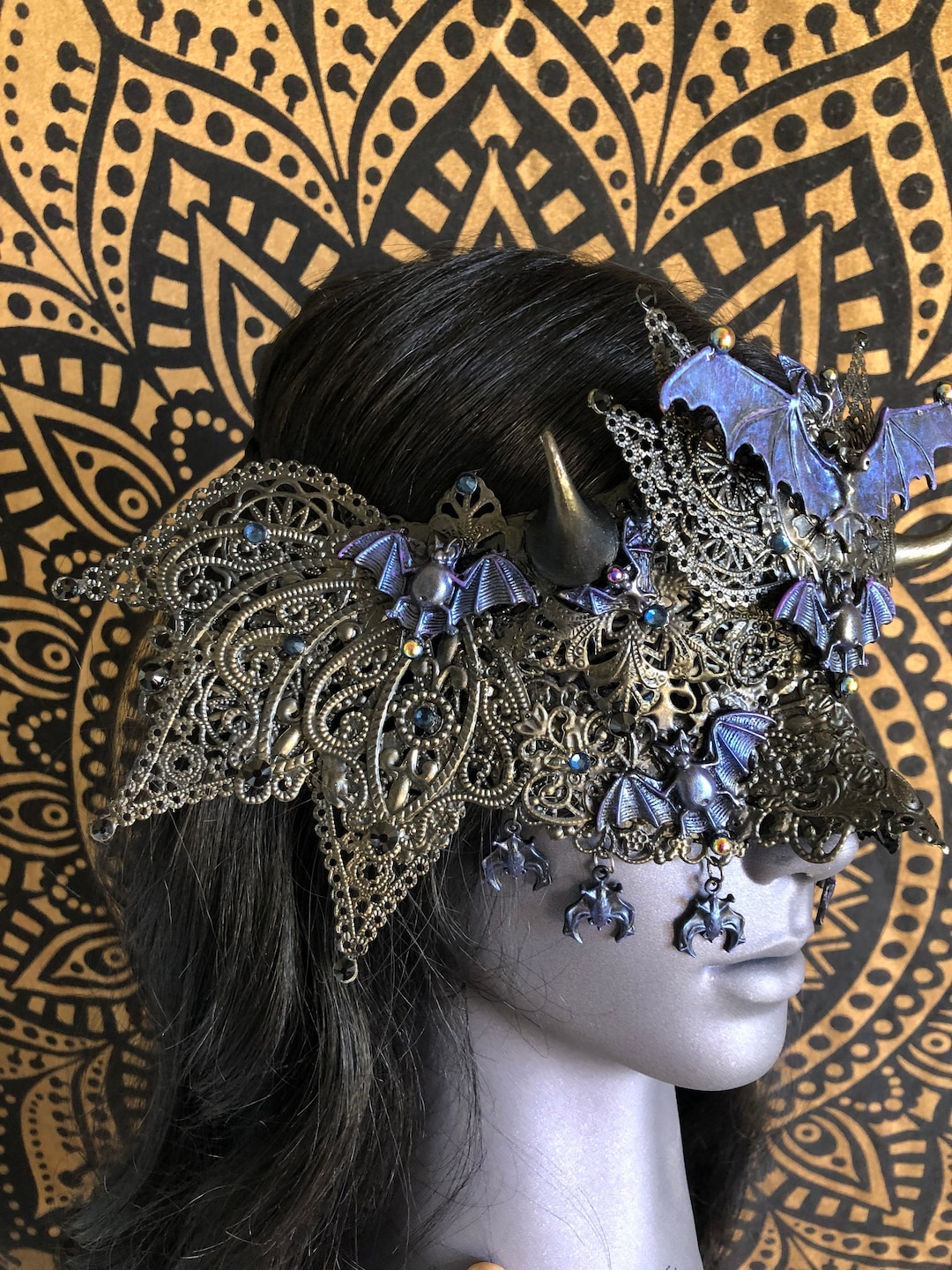 Illusion Blind Mask Masquerade Vampire Fairy Fantasy Belly Dancing Mask ...