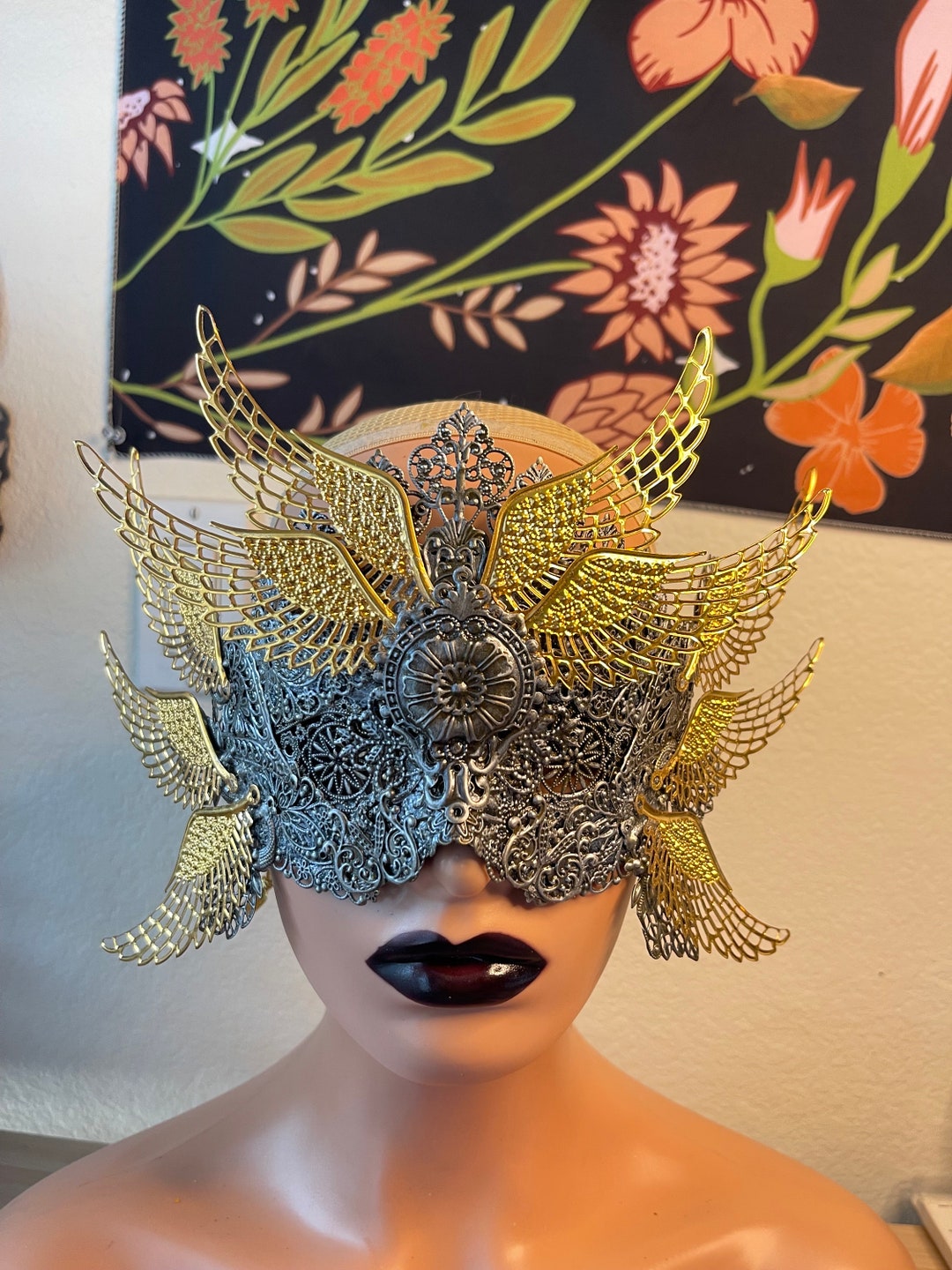 Valkyrie Blind Mask Illusion Masquerade Fantasy Photoshoot - Etsy