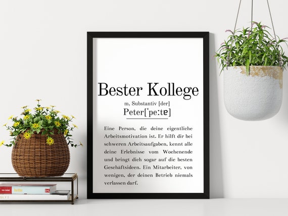 Poster best Colleague Definition Gift Baby - Etsy