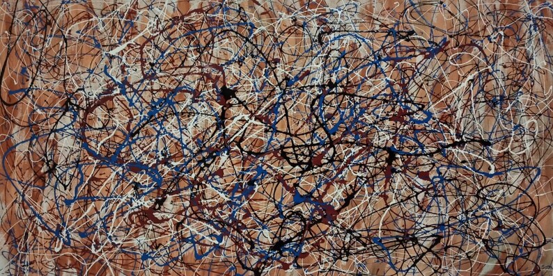 Large Long Wall Art Abstract Painting Extra Large Painting - Etsy