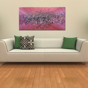Abstract Painting Long Horizontal Wall Art Modern Paintings - Etsy