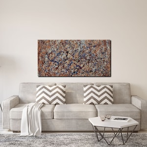 Large Long Wall Art Abstract Painting Extra Large Painting - Etsy