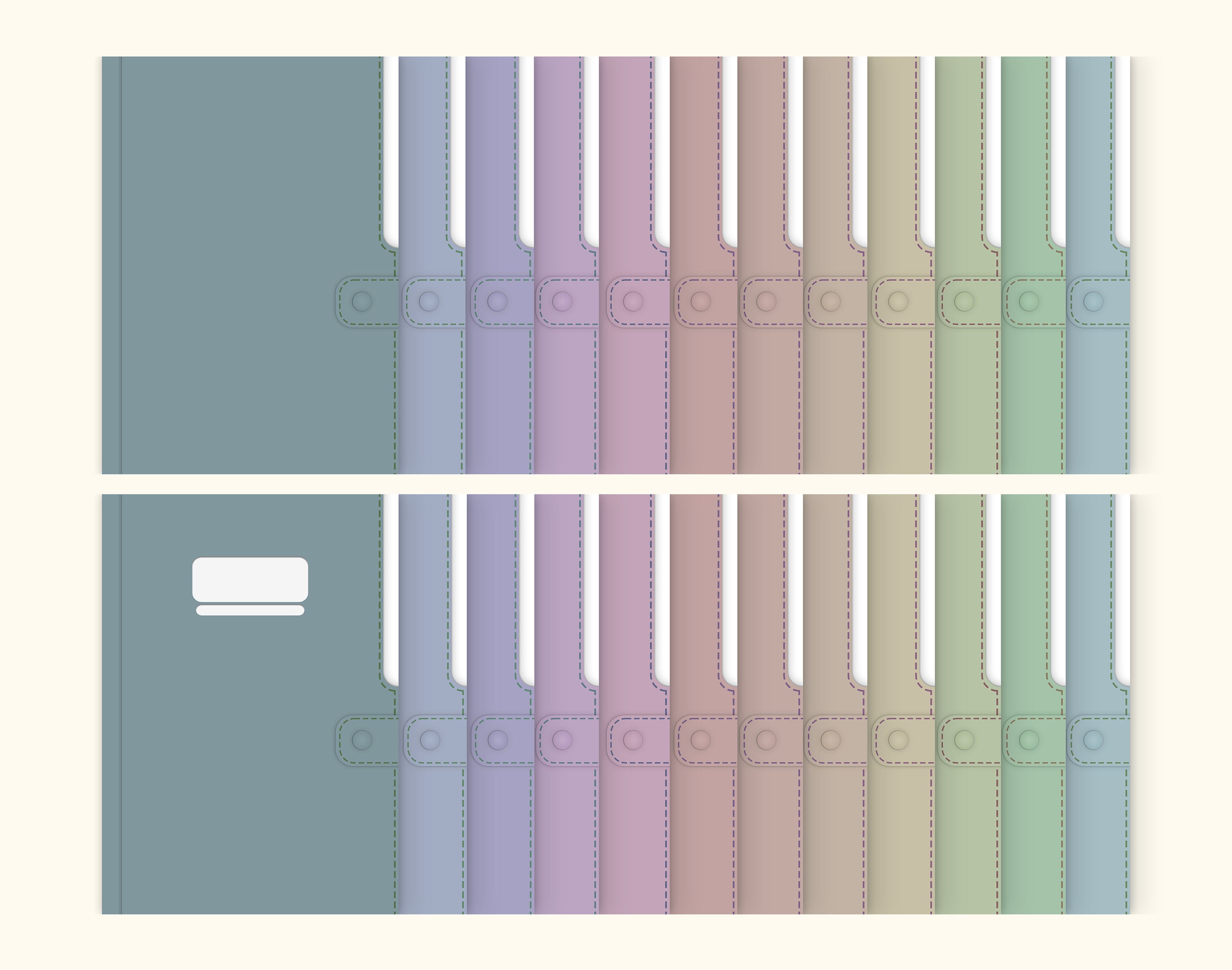 48 in 1 Digital Book Cover, Digital Notebook Covers for Goodnotes and ...