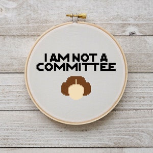 Cross Stitch Pattern: I Am Not a Committee, PDF Instant Download - Etsy