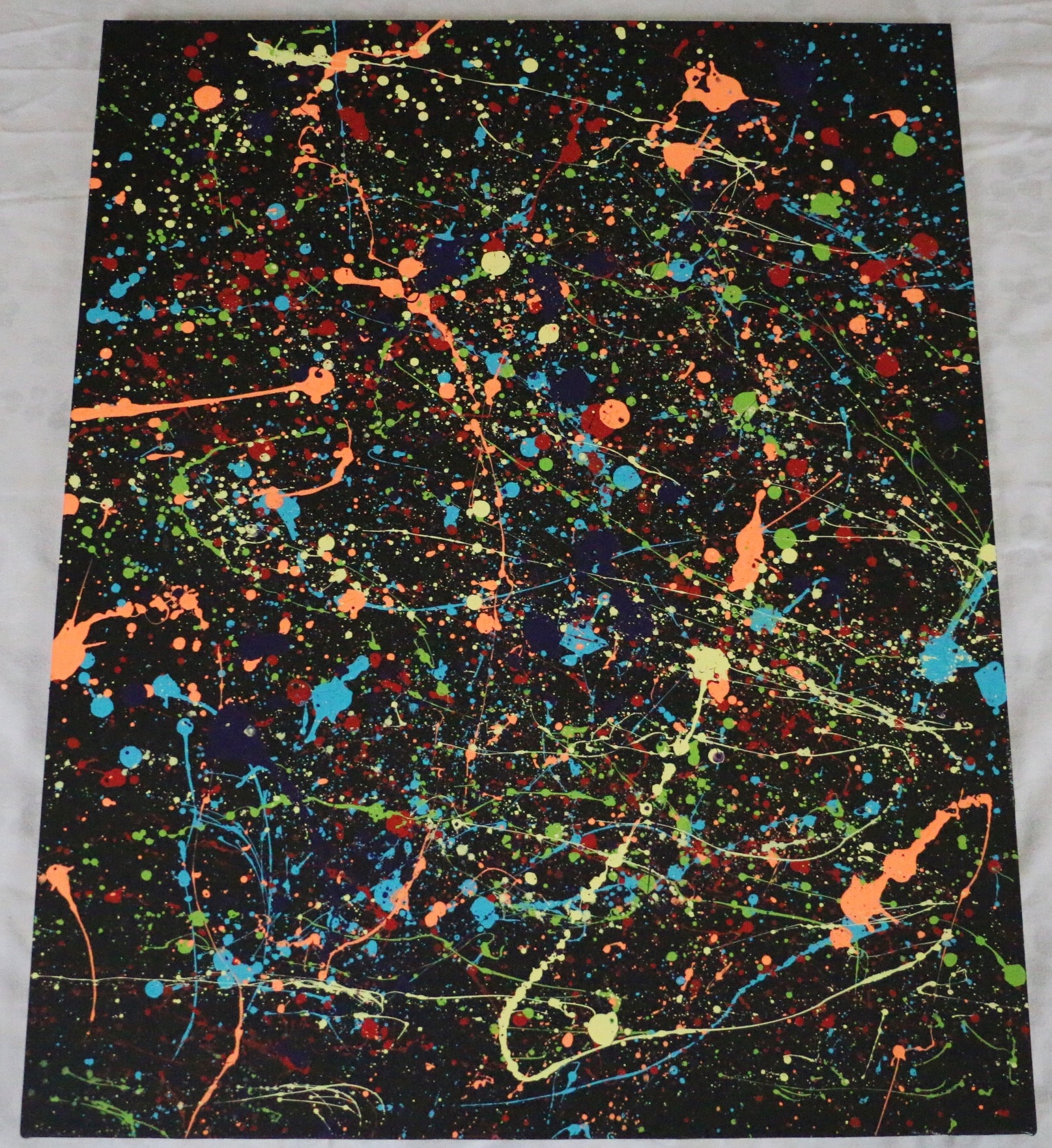 Jackson Pollock Inspired Splatter Paint Canvas - Etsy