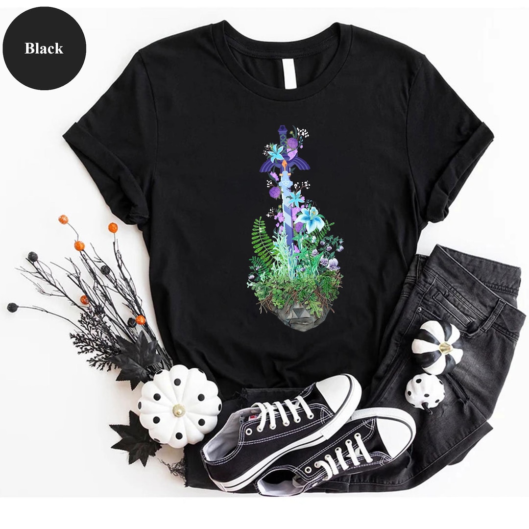 Flora of Hyrule Shirt, Zelda Sword, Zelda Flower Shirt, Tri Force Shirt ...