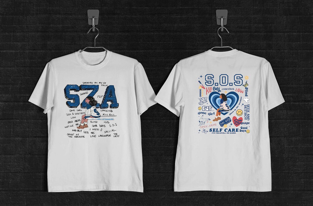 Retro Sza Sos Tour Shirt - Sza Sos Album 2024 Shirt, Sza Merch, Gift ...