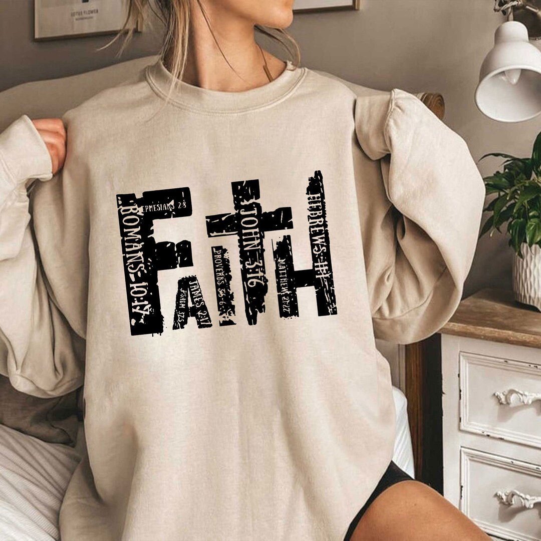 Retro Faith Christian Cross Graphic Unnisex Shirt, Religious Shirt ...