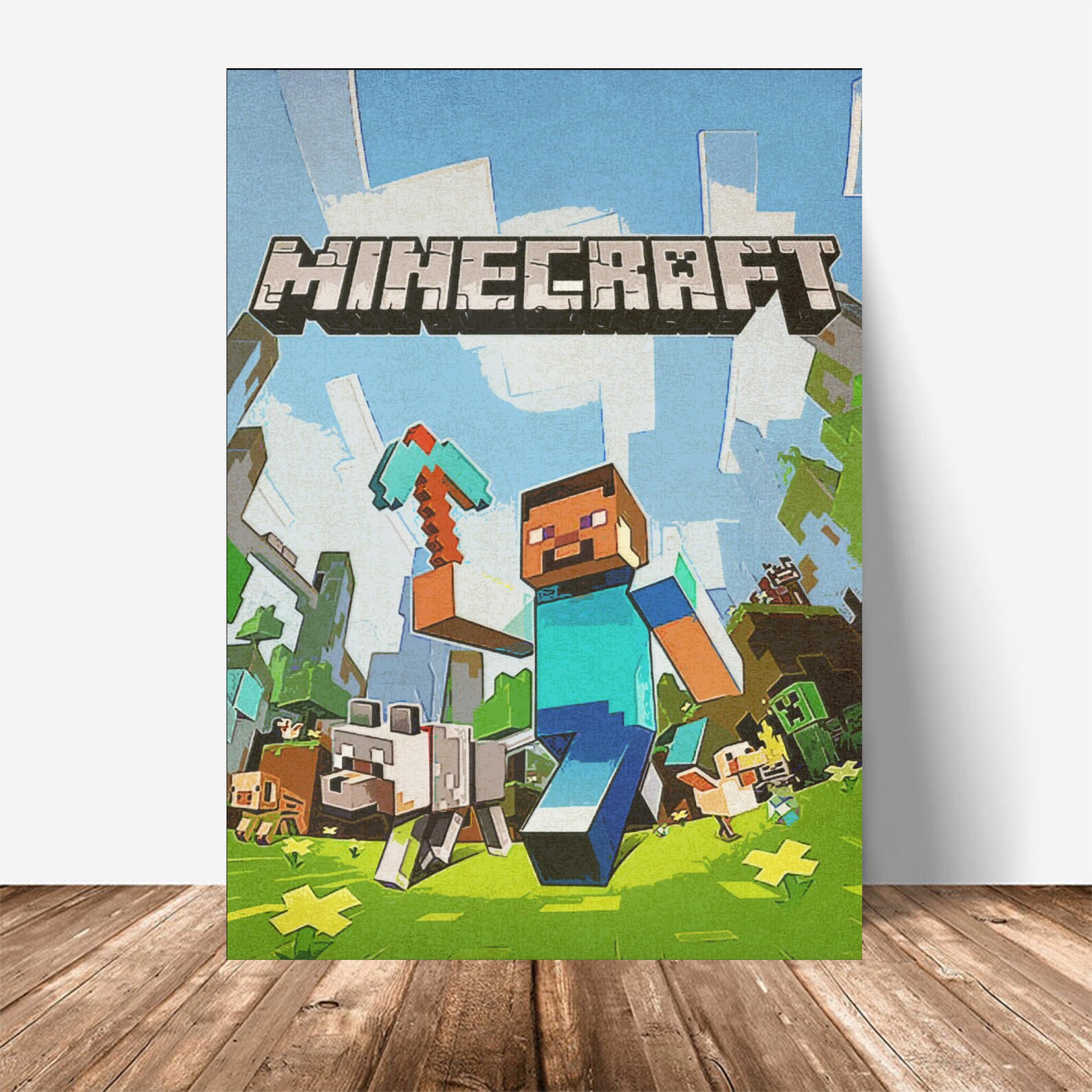 Minecraft Gaming Poster Nintendo Classic Game art Home | Etsy