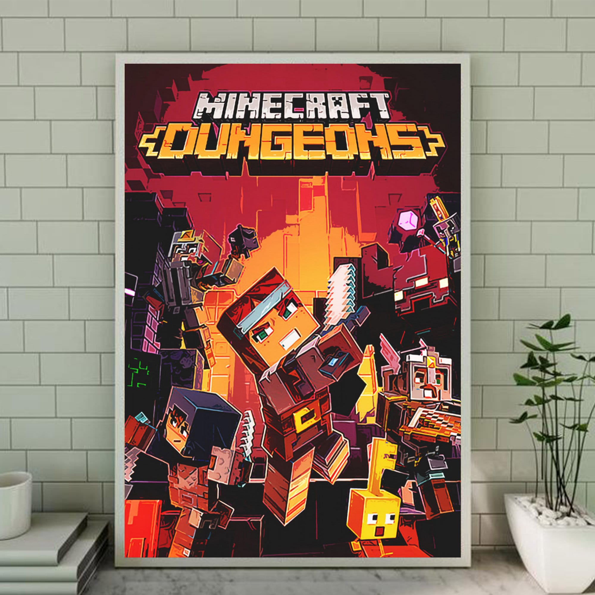 Real life decorationd of minecraft posters - mensmark