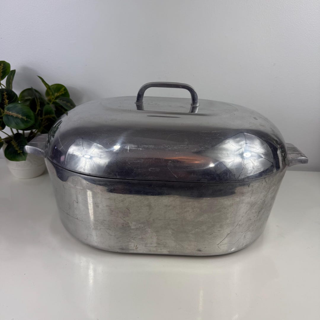 Wagner Ware Sidney O Magnolite 4267-P Aluminum Cookware Turkey Roaster ...