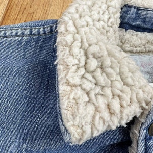 Vintage Men's Lee Storm Rider Sherpa Lined Denim Coat Jacket Embroidered Sleeve Sz M - Etsy