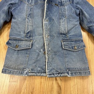 Vintage Men's Lee Storm Rider Sherpa Lined Denim Coat Jacket Embroidered Sleeve Sz M - Etsy