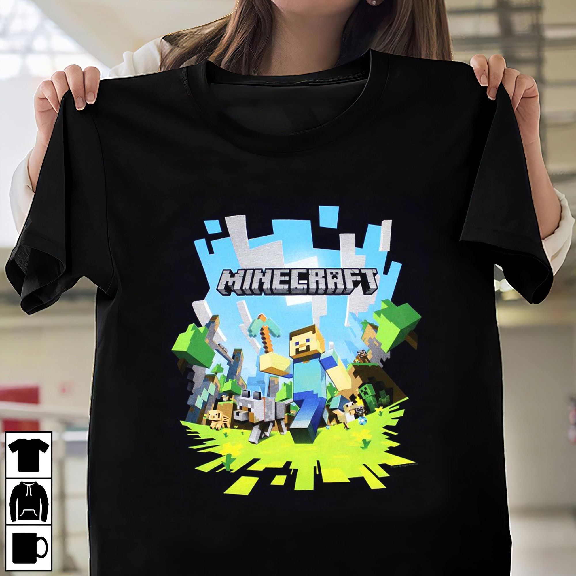 Minecraft T Shirt Unisex Sz S-5XL Single Player Shirt | Etsy