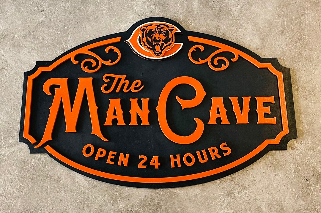 Chicago Bears Man Cave Sign - Etsy