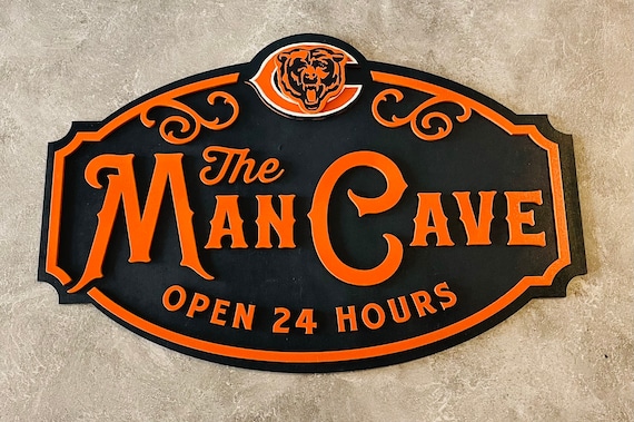 Chicago Bears Man Cave Sign - Etsy