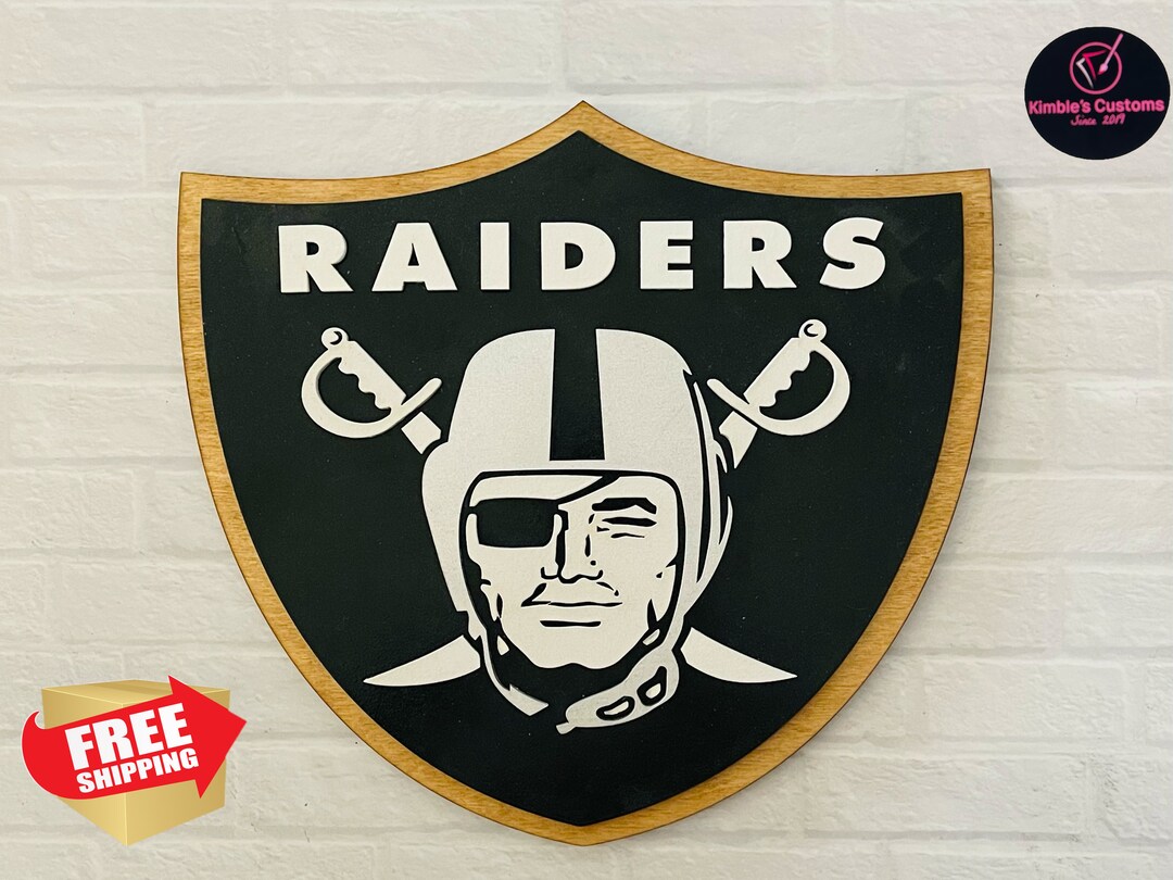 Raiders Shield 12X12 Inch’s Custom Sizes Available - Etsy
