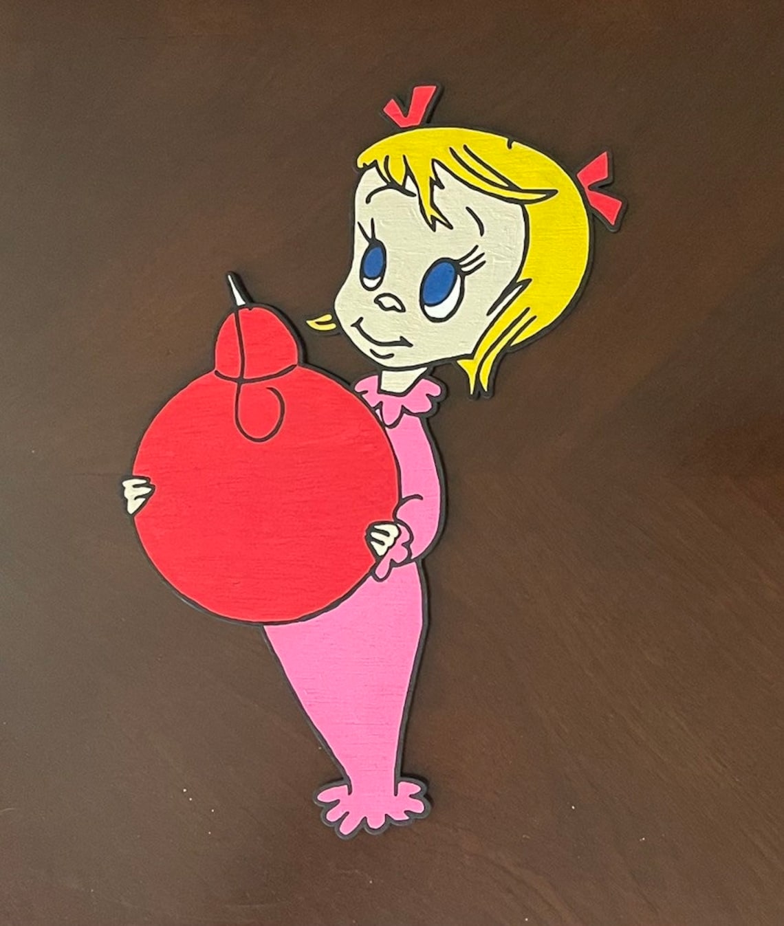 Grinch, Max & Cindy Lou Wood Decorations - Etsy