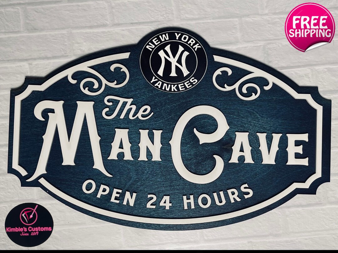New York Yankees Man Cave Sign - Etsy