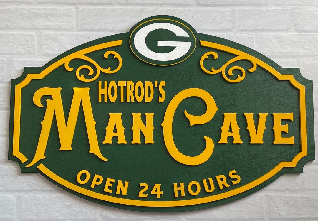Green Bay Packers Man Cave Sign - Etsy