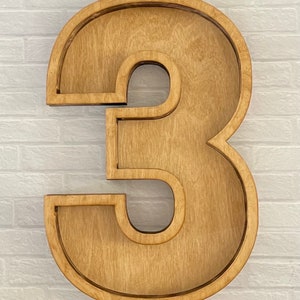 Fillable Wood Numbers 16” Tall - Etsy