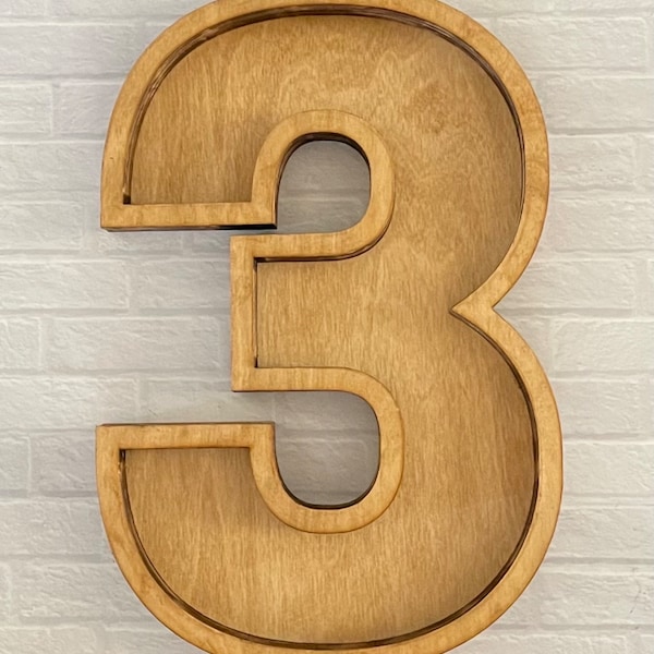 Large Wood Numbers - Etsy