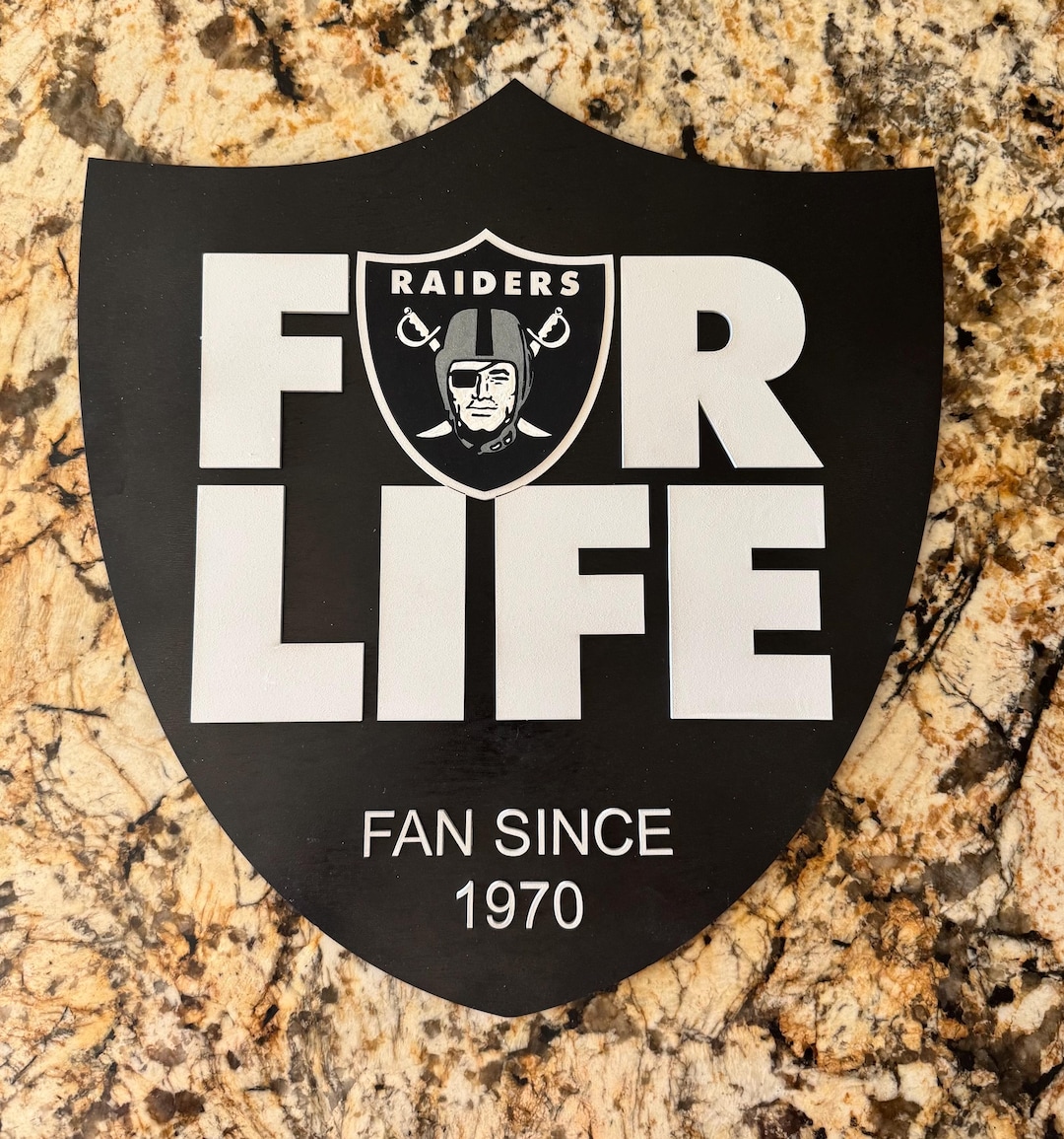 Raiders Shield Sign - Etsy