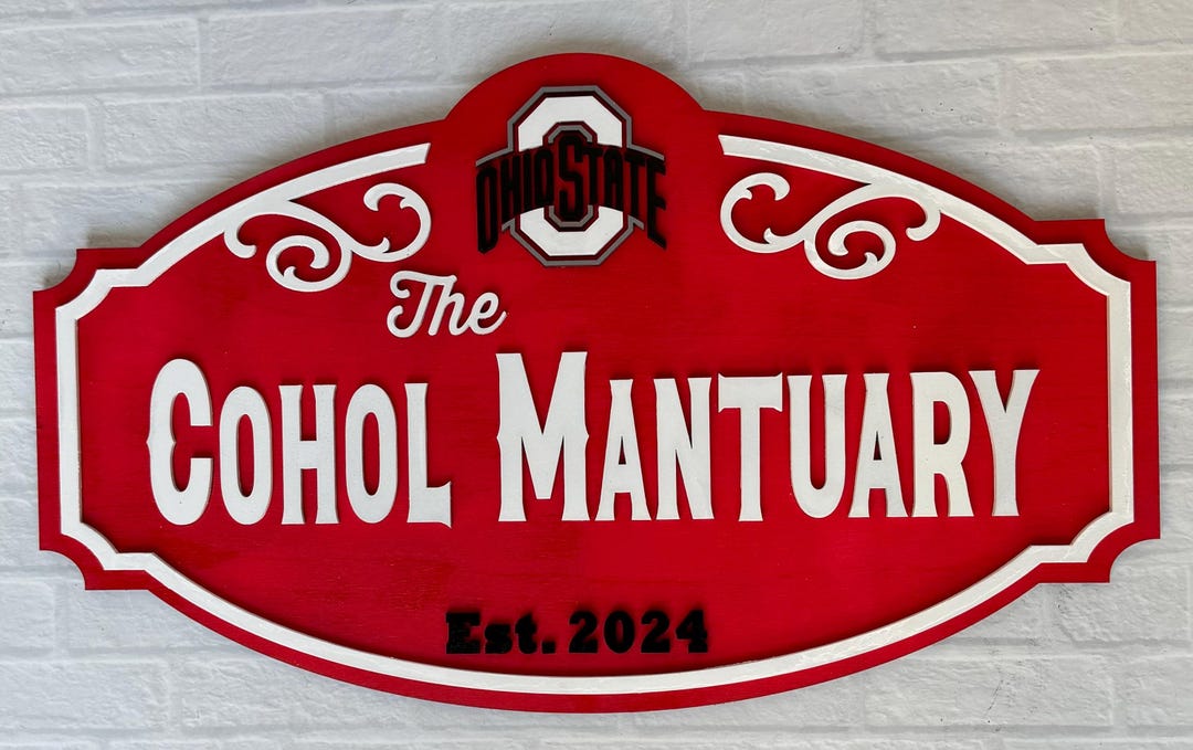 Ohio State Man Cave Sign - Etsy