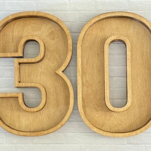 Fillable Wood Numbers 16” Tall - Etsy