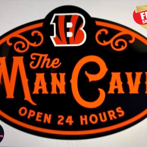 Bengals Sign Cincinnati Bengals Metal Sign Lighted Bengals - Etsy