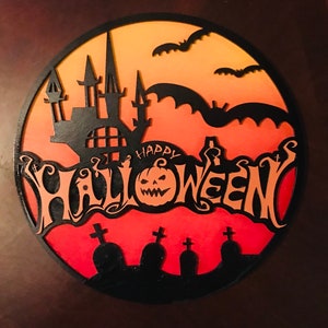 Happy Halloween Sign - Etsy