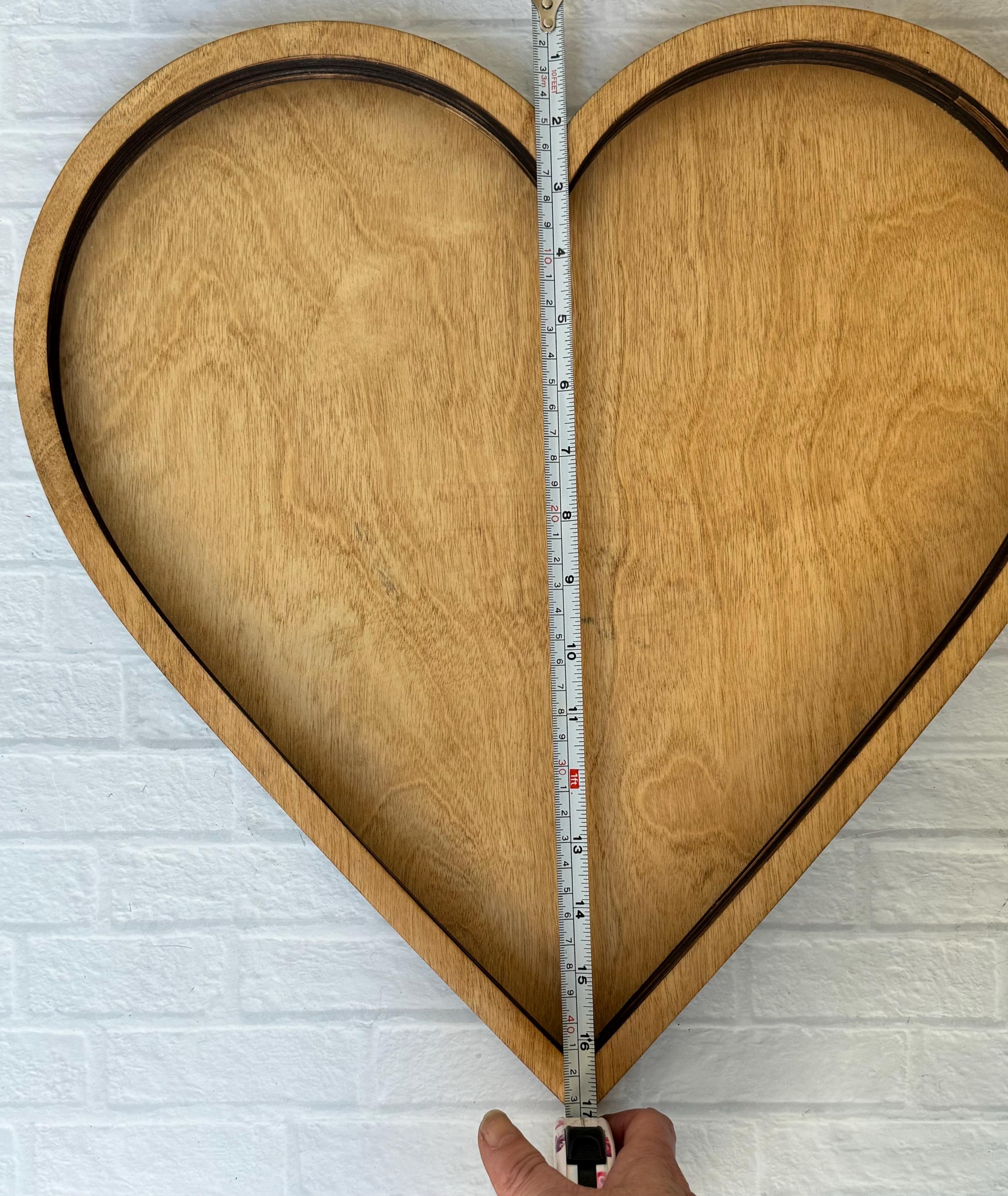 17”x17” Fillable Heart - Etsy