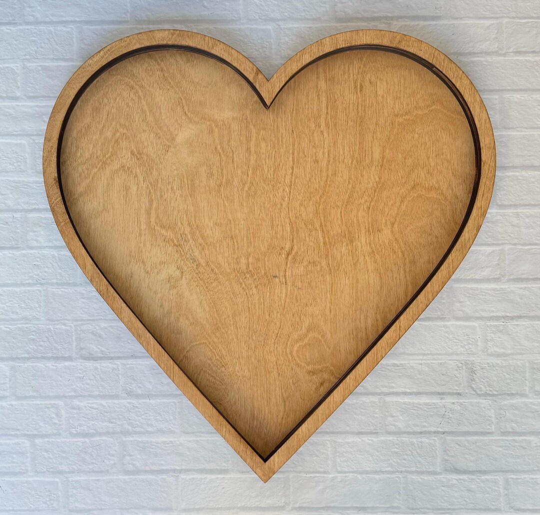 17”x17” Fillable Heart - Etsy