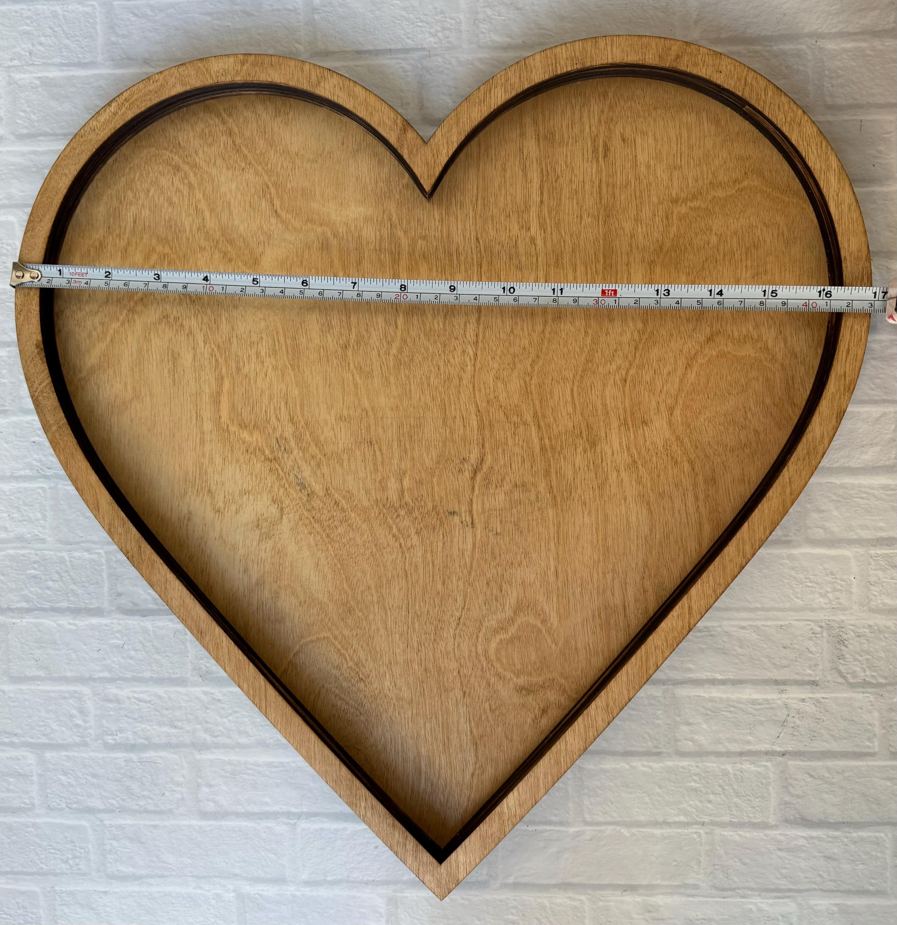 17”x17” Fillable Heart - Etsy