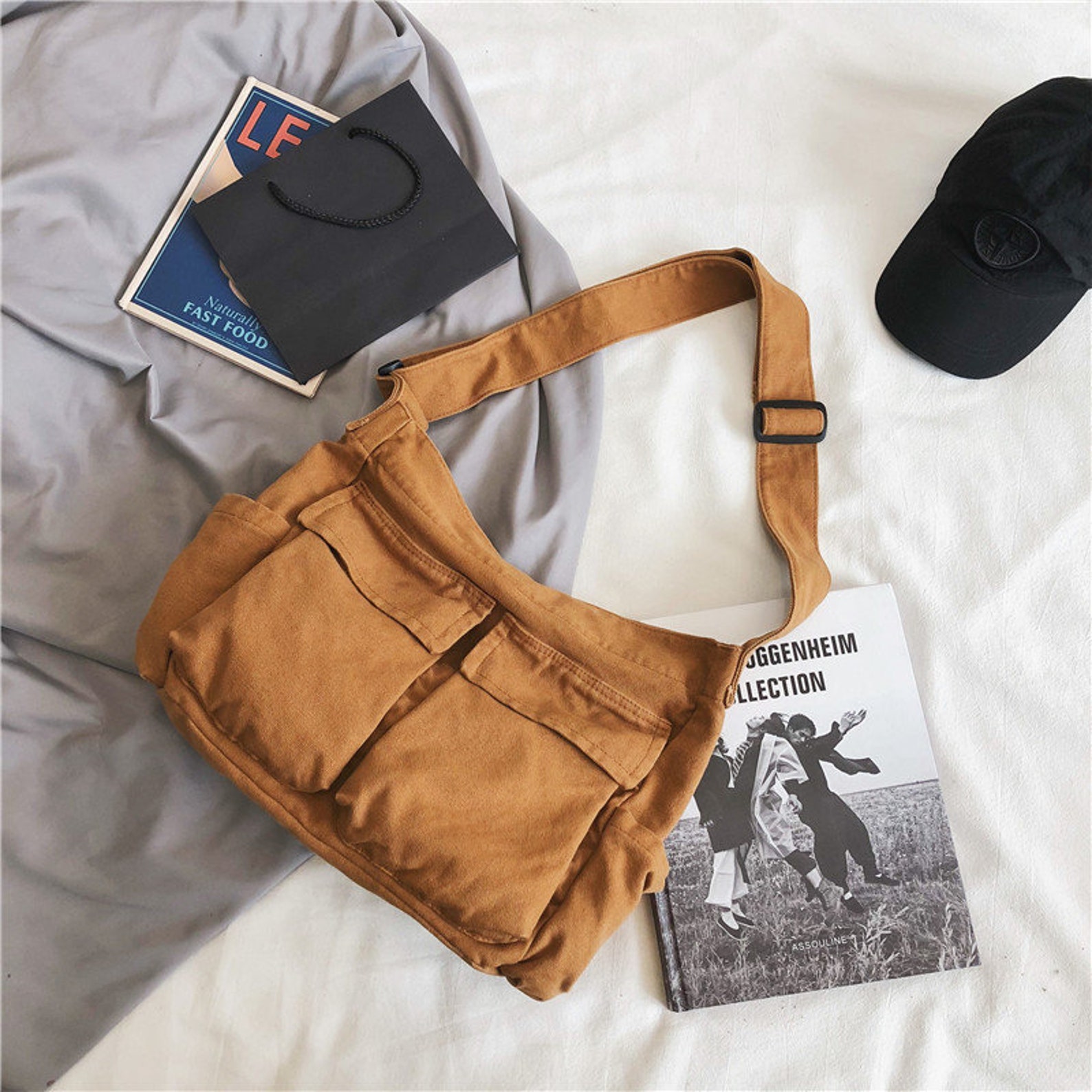 Canvas Shoulder Bagcanvas Crossbody Bagwomen Tote - Etsy