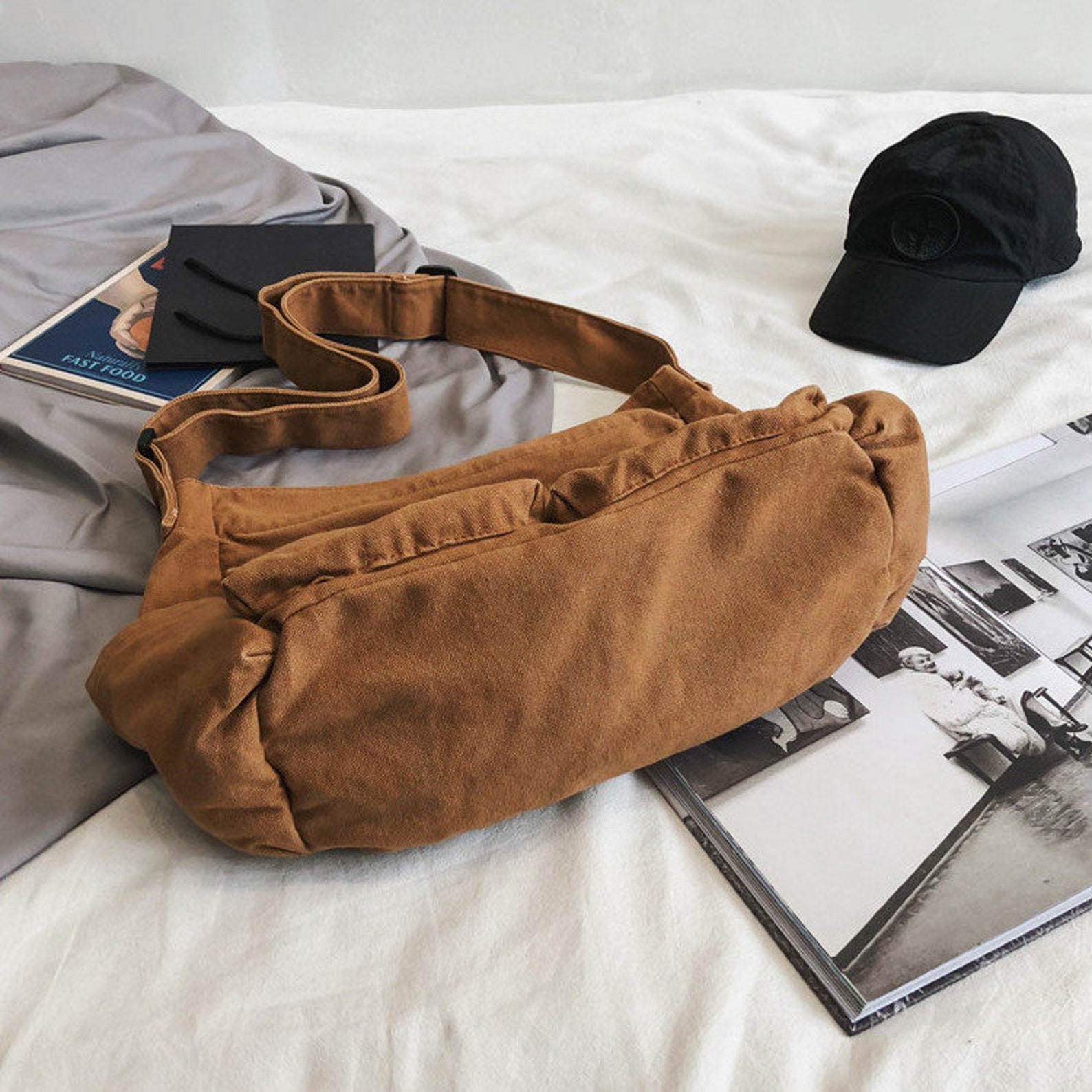 Canvas Shoulder Bagcanvas Crossbody Bagwomen Tote - Etsy