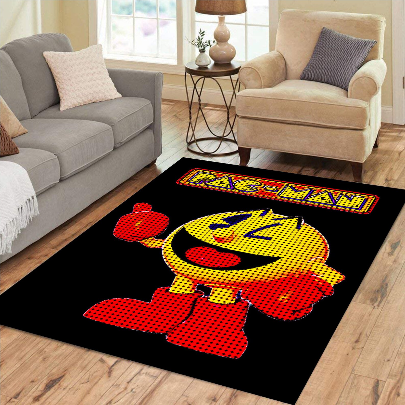 Arcade Pac-Man Gaming Rug Nintendo gaming Retro Video game | Etsy