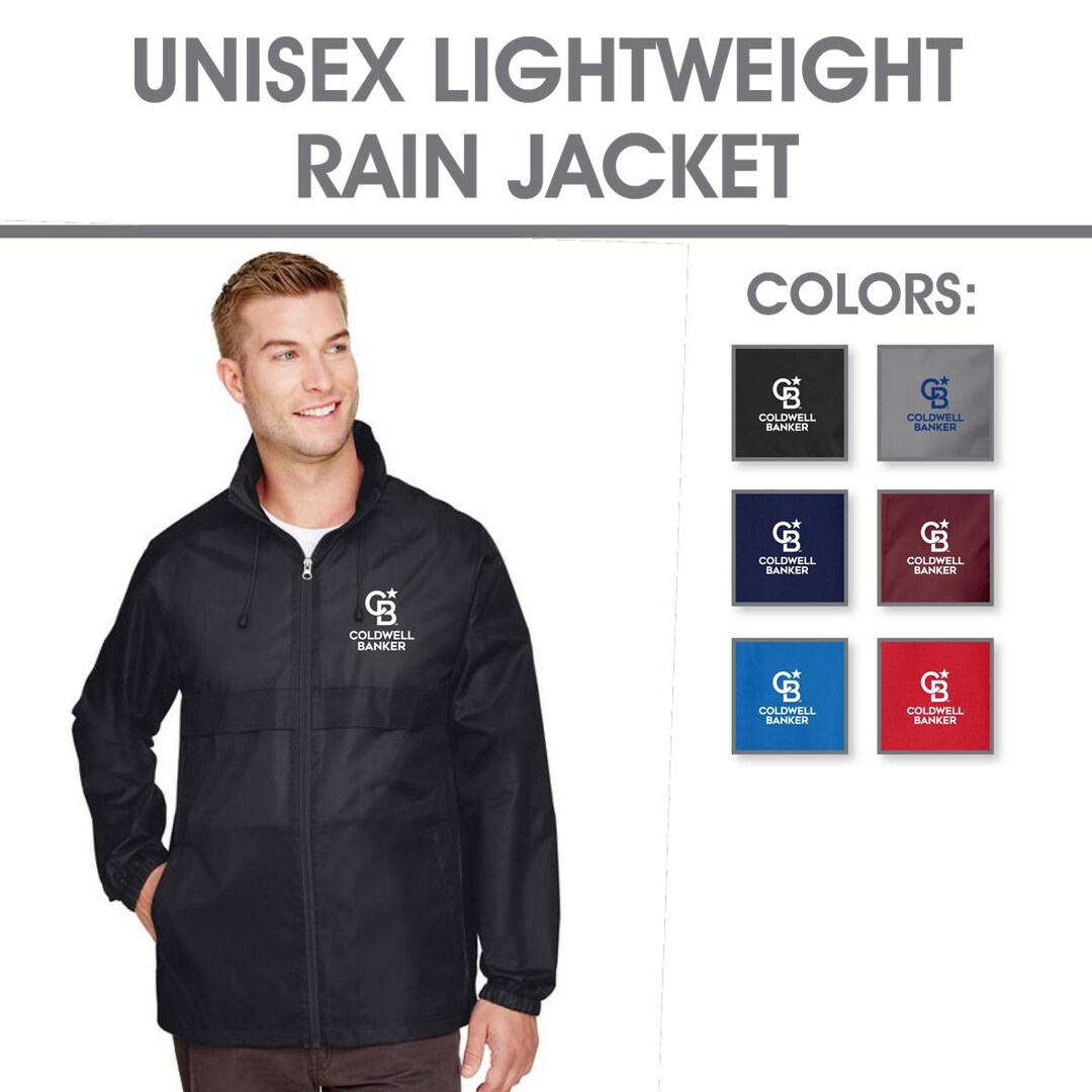 Coldwell Banker Logo Lightweight Rain Jacket - Real Estate Realty Agent ...